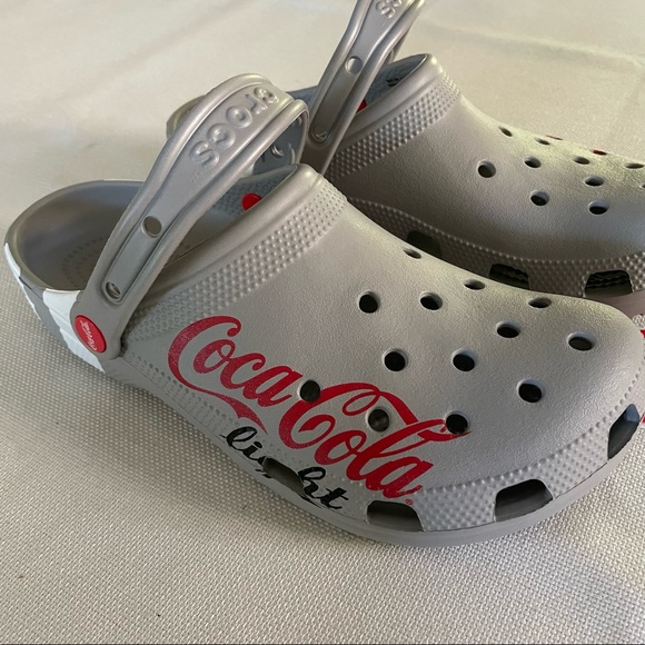 CROCS | Shoes | Crocs X Coca Cola Light Classic Clogs Coke Light Grey ...